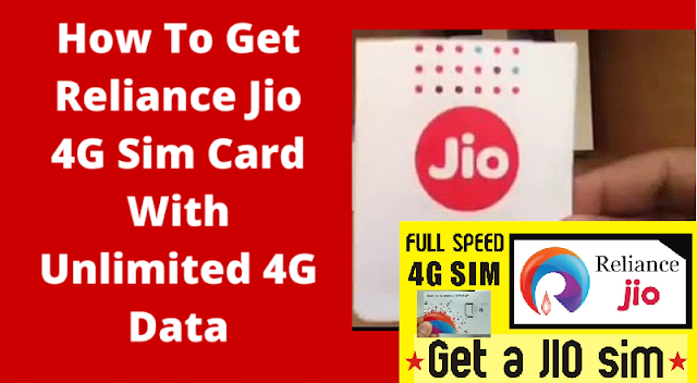 How To Get Reliance Jio 4G Sim Card Free - Detailed Procedure & Website ...