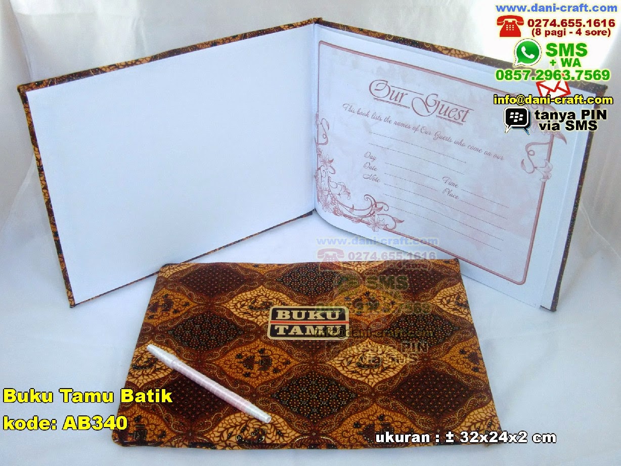 Buku Tamu Batik | Souvenir Pernikahan