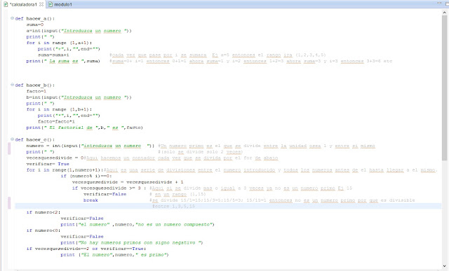 Escribir un algoritmo-programa y crear un menu en python | AMIGOS DE LA ...