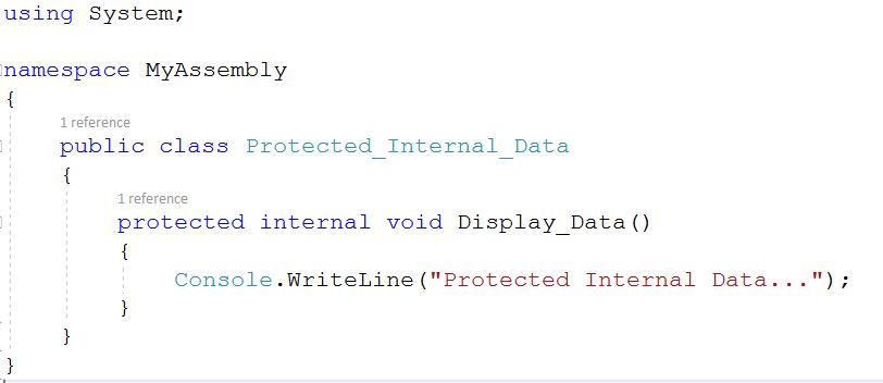 C# Access modifiers-Specifiers | C#.NET,SQL Server and Microsoft Azure