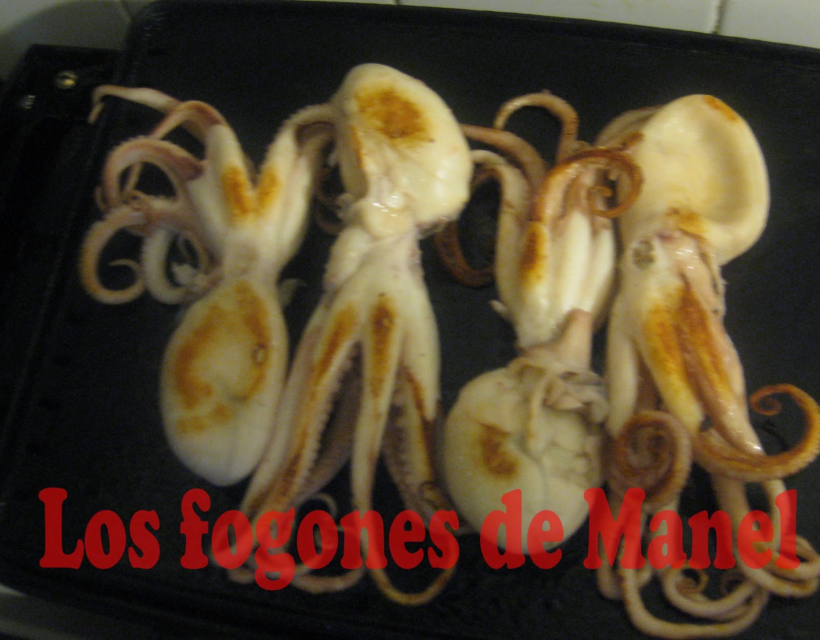 LOS FOGONES DE MANEL: Pulpos a la plancha