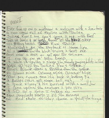 Eliora Gist Blog: Tupac Shakur's Handwritten Notebooks Discovered