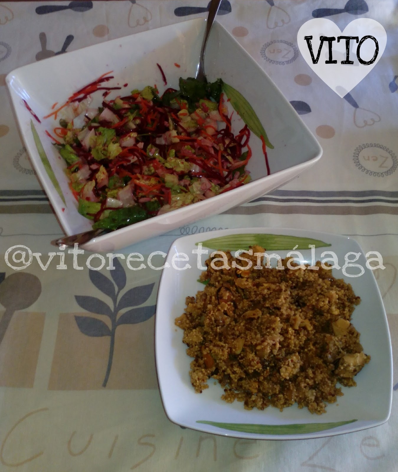 Recevitos: Quinoa Integral y Quinoa Roja con Calabacín a la Marinera