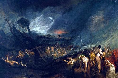 Synteza sztuk: Wizja potopu w sztuce