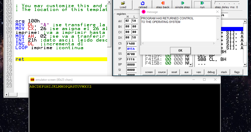 ING. SISTEMAS COMPUTACIONALES: REGISTROS EN ENSAMBLADOR 8086