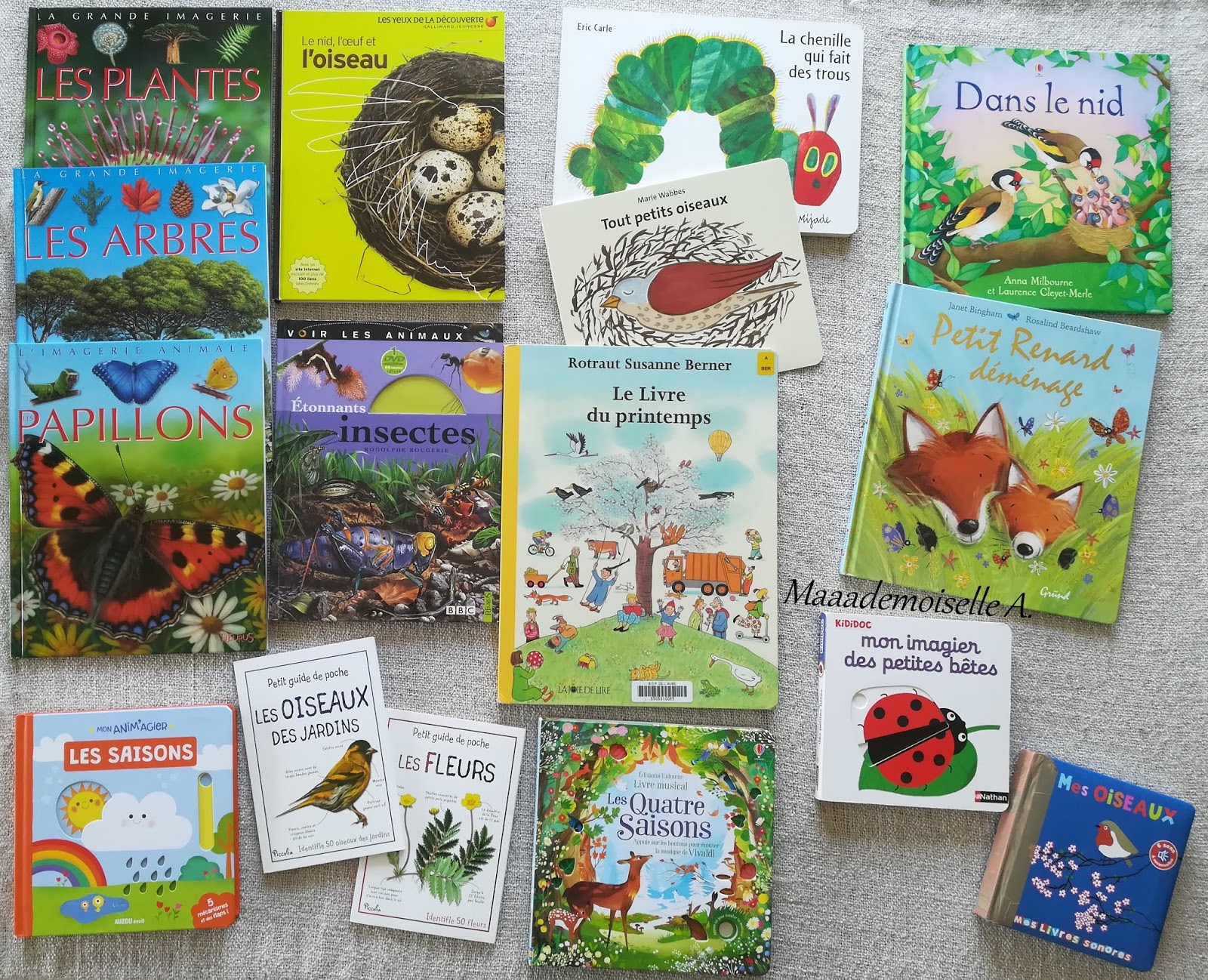 Maaademoiselle A.: || Sélection de livres sur le printemps (Chut, les ...