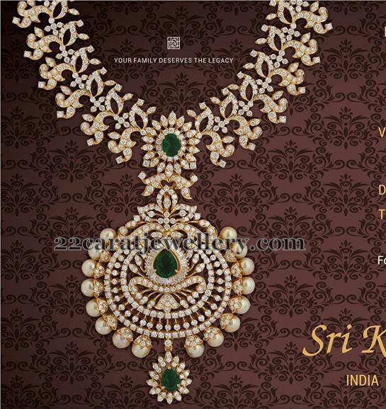 Chic Diamond Set by Srikrishna Jewellers - Jewellery Designs