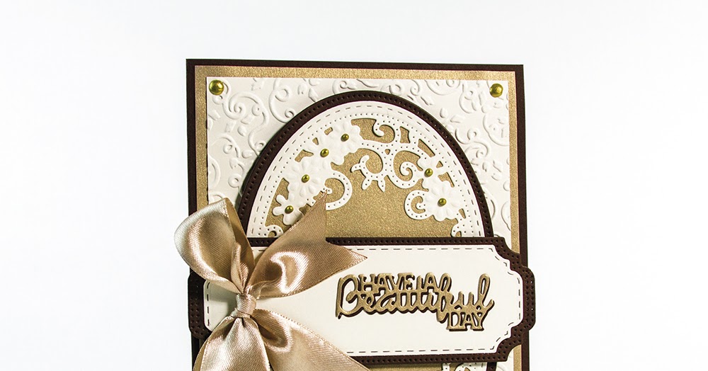 Crafty Diva Cards: Sew Pretty Collection Coffee and Cream Beautiful Day