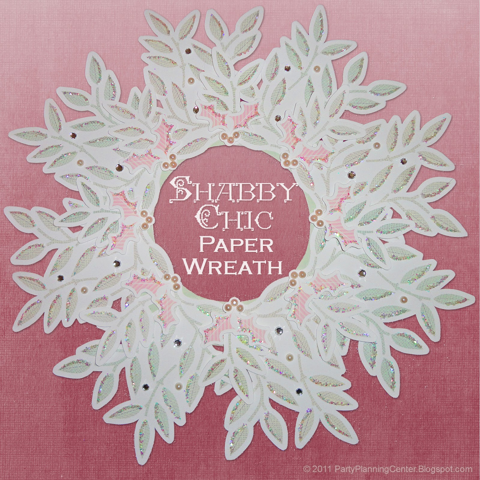 Free Paper Wreath Template and Tutorial | Party Planning