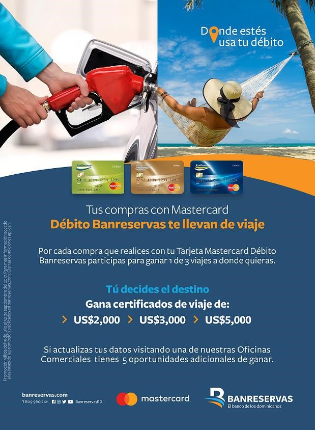Promocioned: Mastercard Débito Banreservas Te Llevan de Viaje