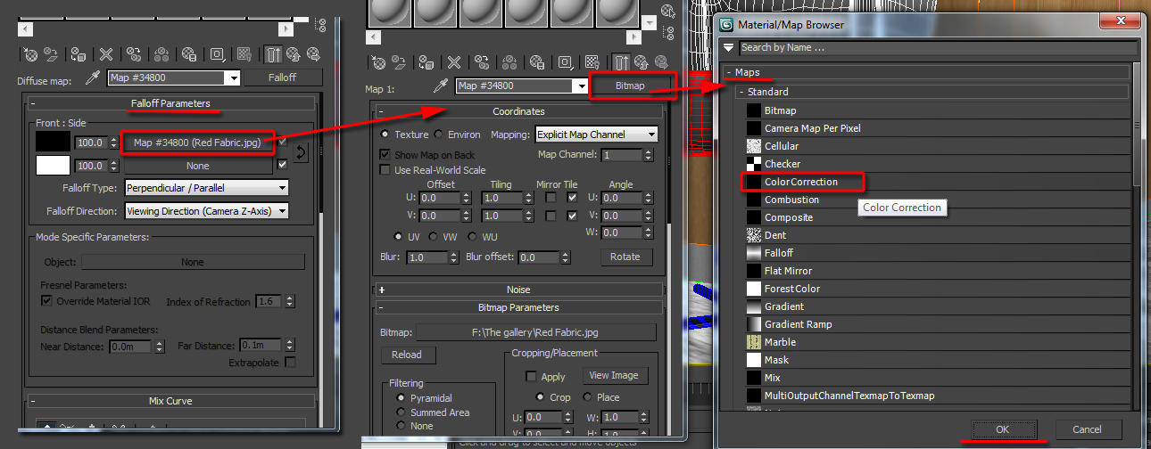 Remove all color correction maps 3ds max script - fermaya