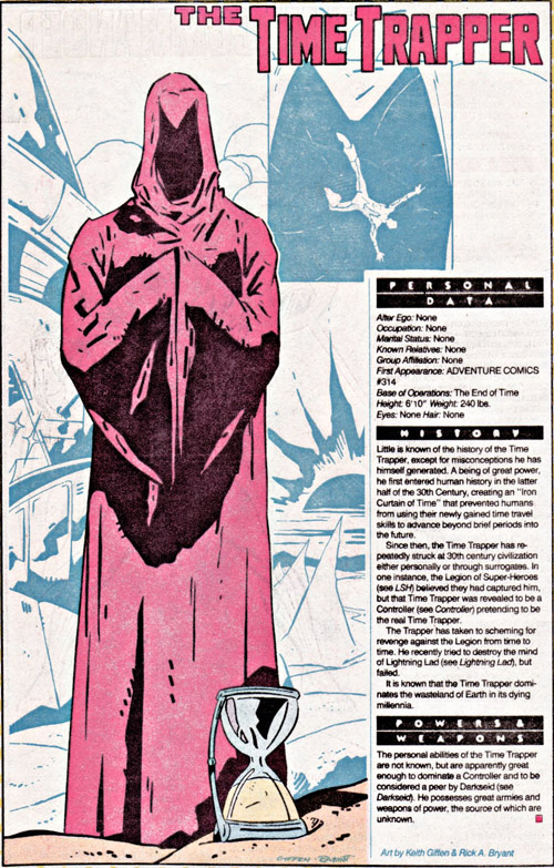 The Legion of Super Bloggers! : Who's Who: Time Trapper