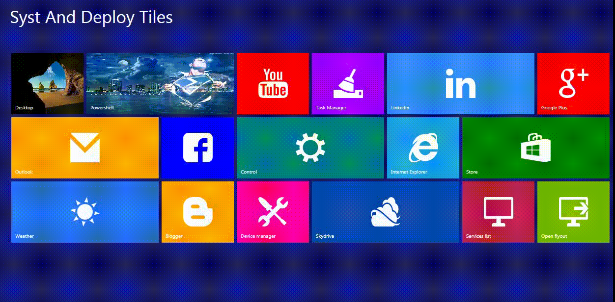 Create a Metro GUI with Tiles and Powershell | Syst & Deploy