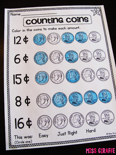 Miss Giraffe's Class: Teaching Money