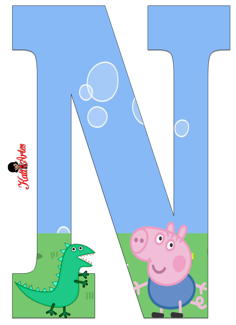 Alfabeto de George Pig. - Oh my Alfabetos!