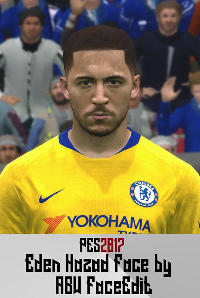 pes-modif: PES 2017 E. Hazard face by ABW_FaceEdit
