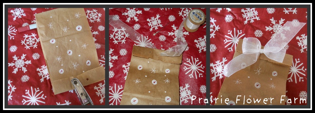 Prairie Flower Farm: Snowman Winter Gift Bag Tutorial.......easy!