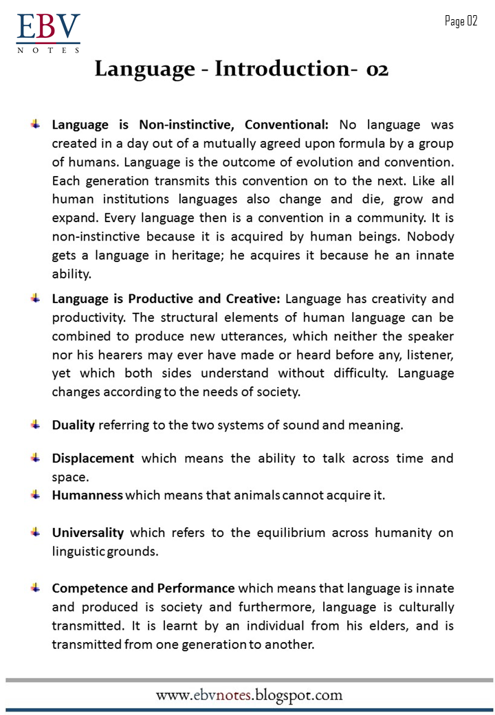 TOPPER'S NOTES: Introduction to Language | What is Language? | Short ...