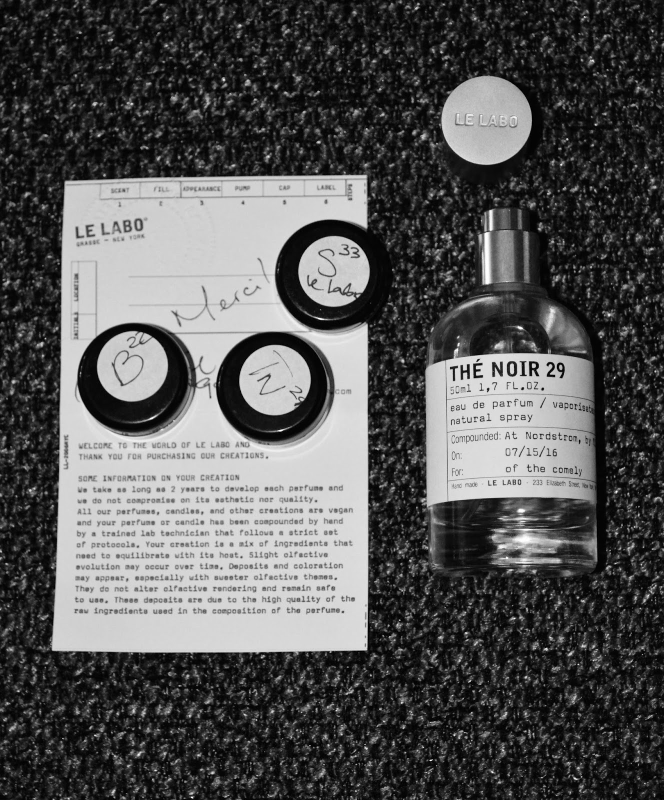 Le Labo: Thé Noir 29 - of the comely