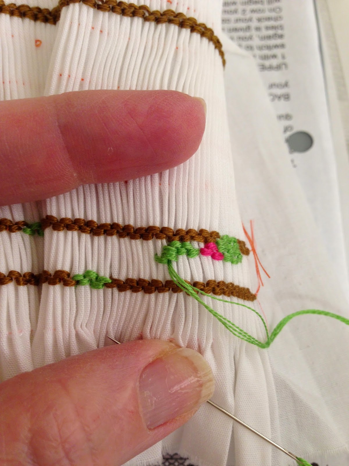 Ney Ney's Nest: Picture Smocking Tutorial-Part 2
