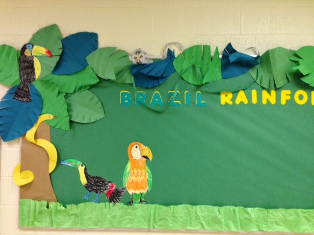 Avella Elementary Art Room: Brazilian Rainforest Bulletin Board is UP ...