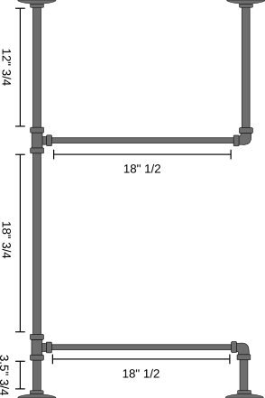 Whittled Down Life: DIY Black Pipe Kitchen Counter