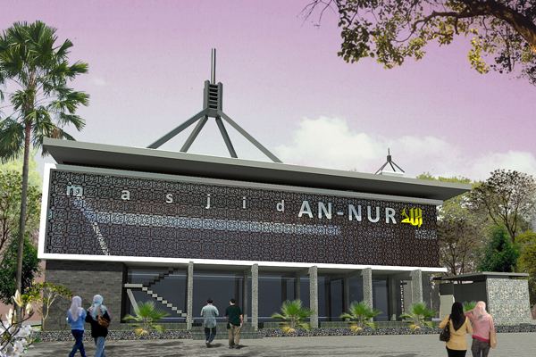 10 Contoh Desain Masjid Minimalis Modern di Indonesia - GRC HEXACON