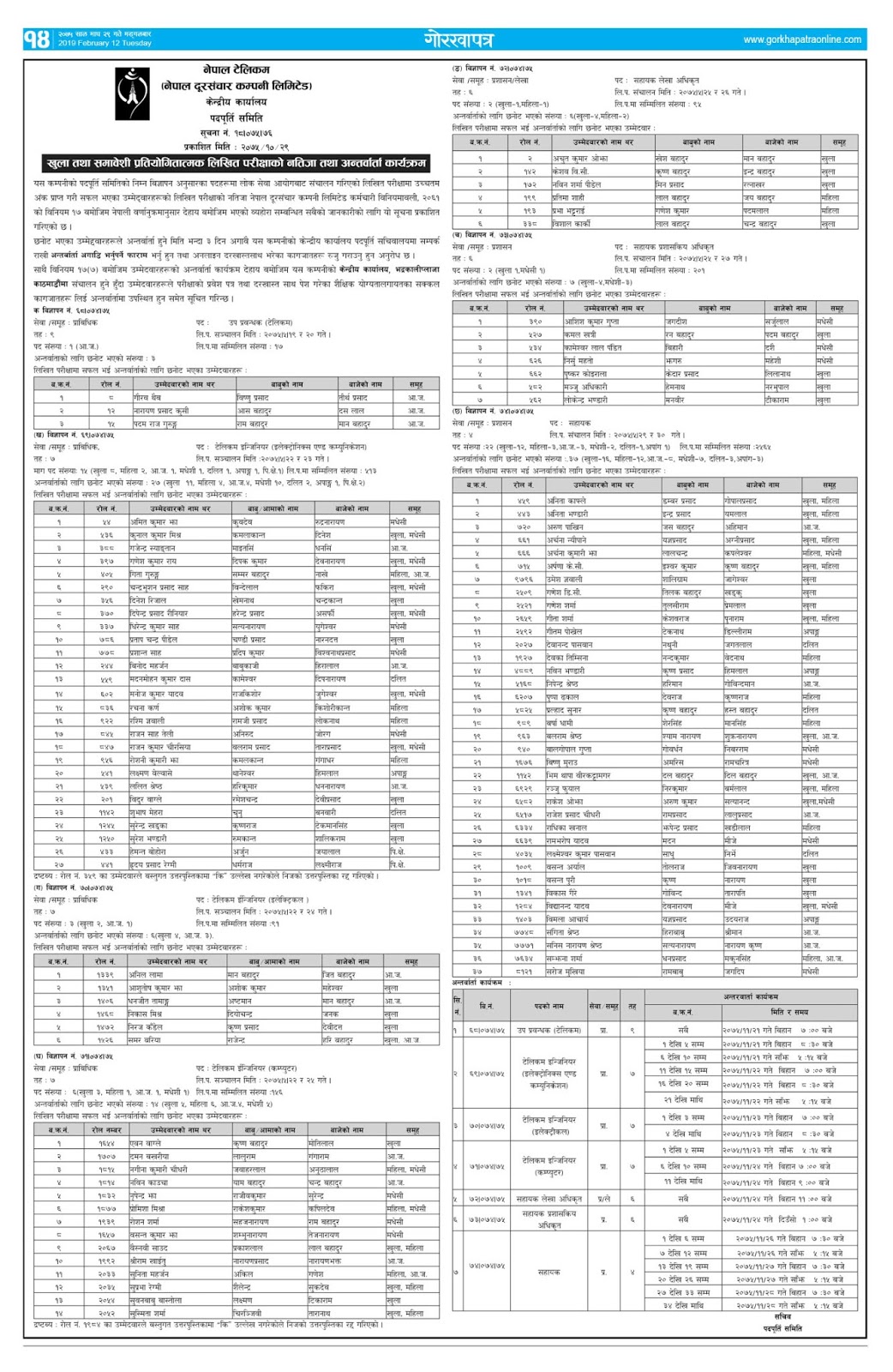 Nepal Telecom Published Results Of Various Level Of Post nepal-telecom-published-results-of-various-level-of-post