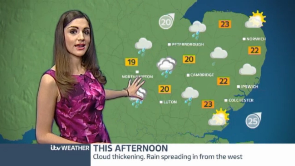 UK Regional News Caps: Alice Piper - ITV Anglia Weather