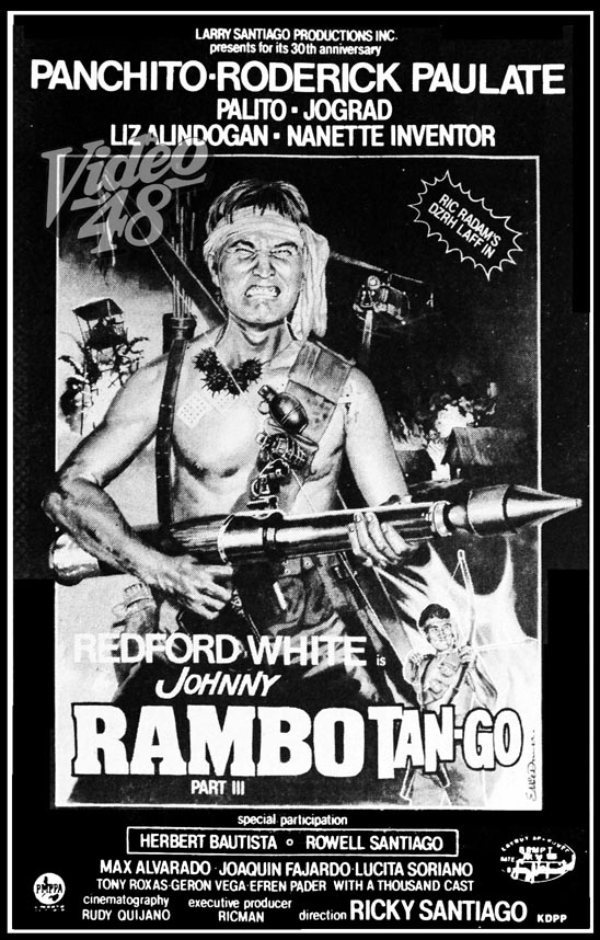Video 48: PINOY MOVIE SPOOFS # 35: REDFORD WHITE AS "RAMBO" AND "ROCKY"