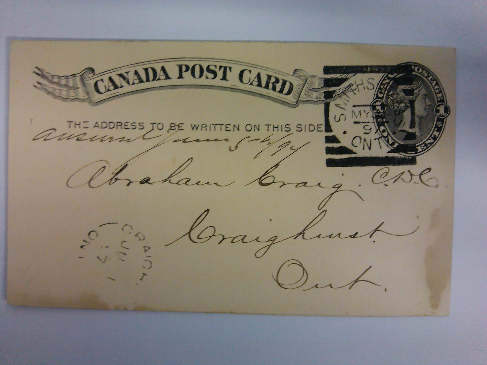 Smiths Falls Memorabilia: October 2012