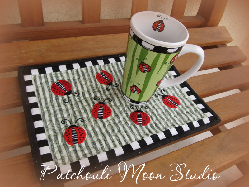 Patchouli Moon Studio: April Showers Mug Rug Blog Hop