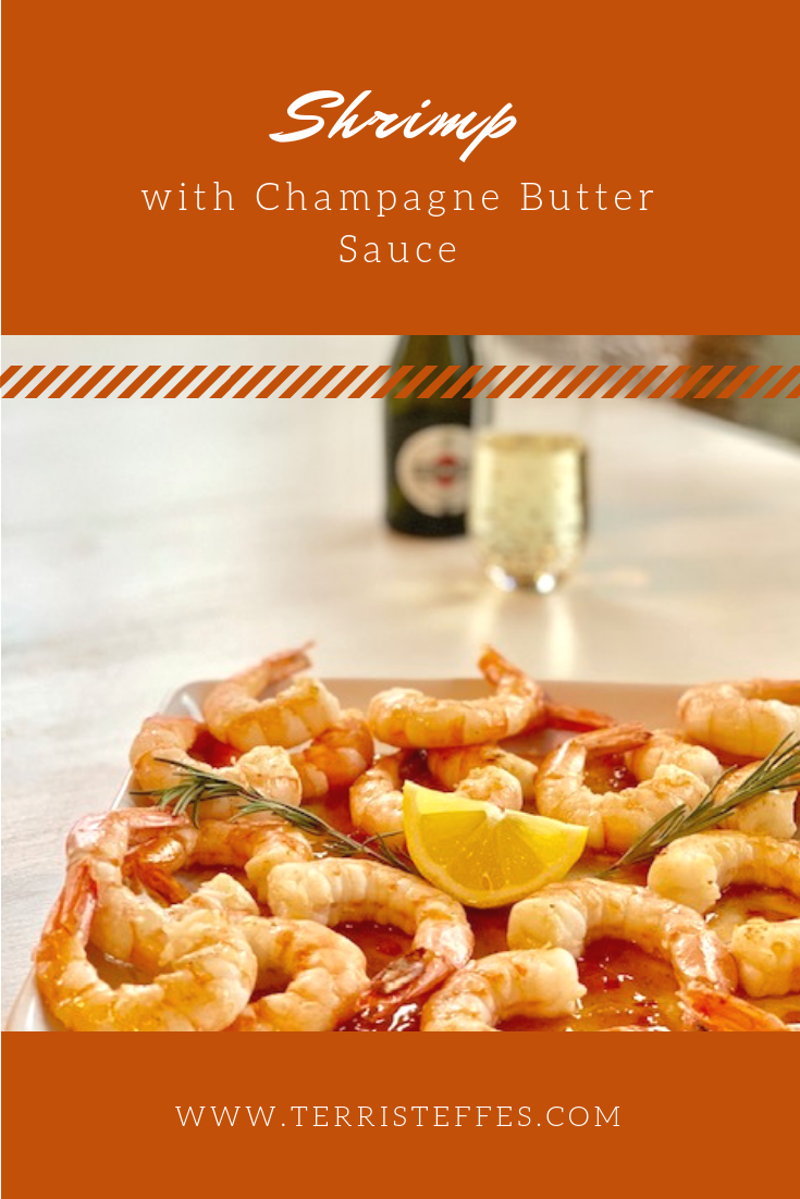 Shrimp with Champagne Butter Sauce | Our Good Life
