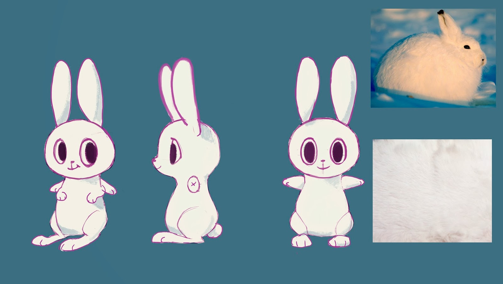 Ram's Horn: Finished Bunny model sheet