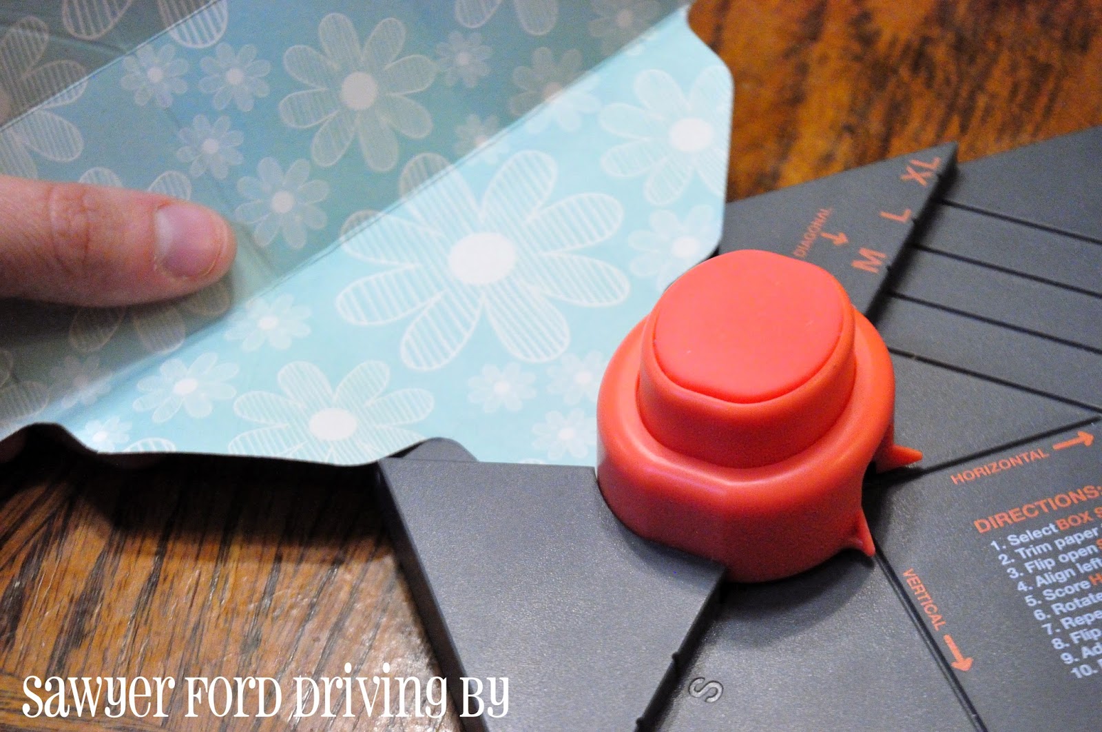 Sawyer Ford Driving By: We R Memory Keepers Gift Box Punch Board