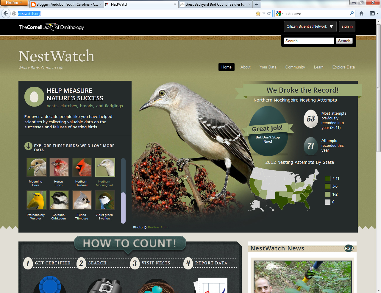 Audubon South Carolina: NestWatch - Citizen Science