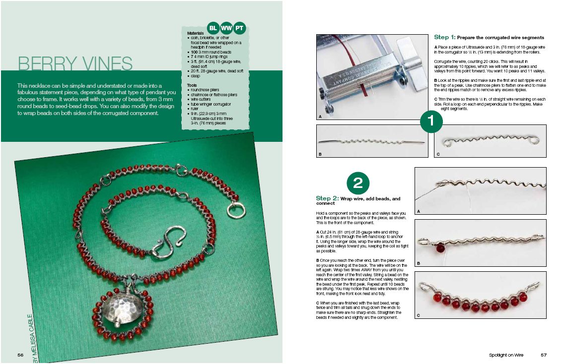 Book Review - Spotlight on Wire / The Beading Gem