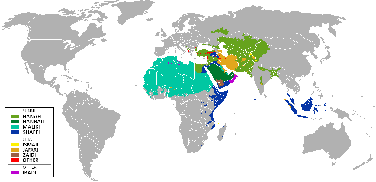 My-Sweet-Islam: Distribution of Muslims in World