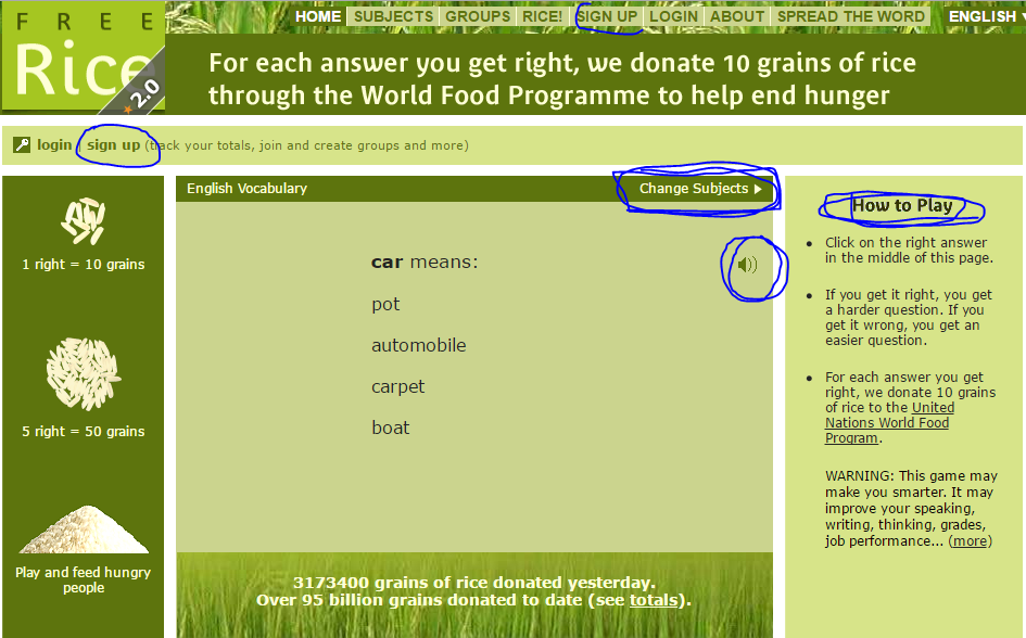 Joinforlearn: Free Rice !!! Free Rice