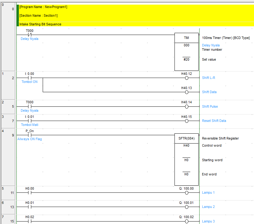 Cara Menggunakan Instruksi Reversible Shift Register (SFTR) di PLC ...