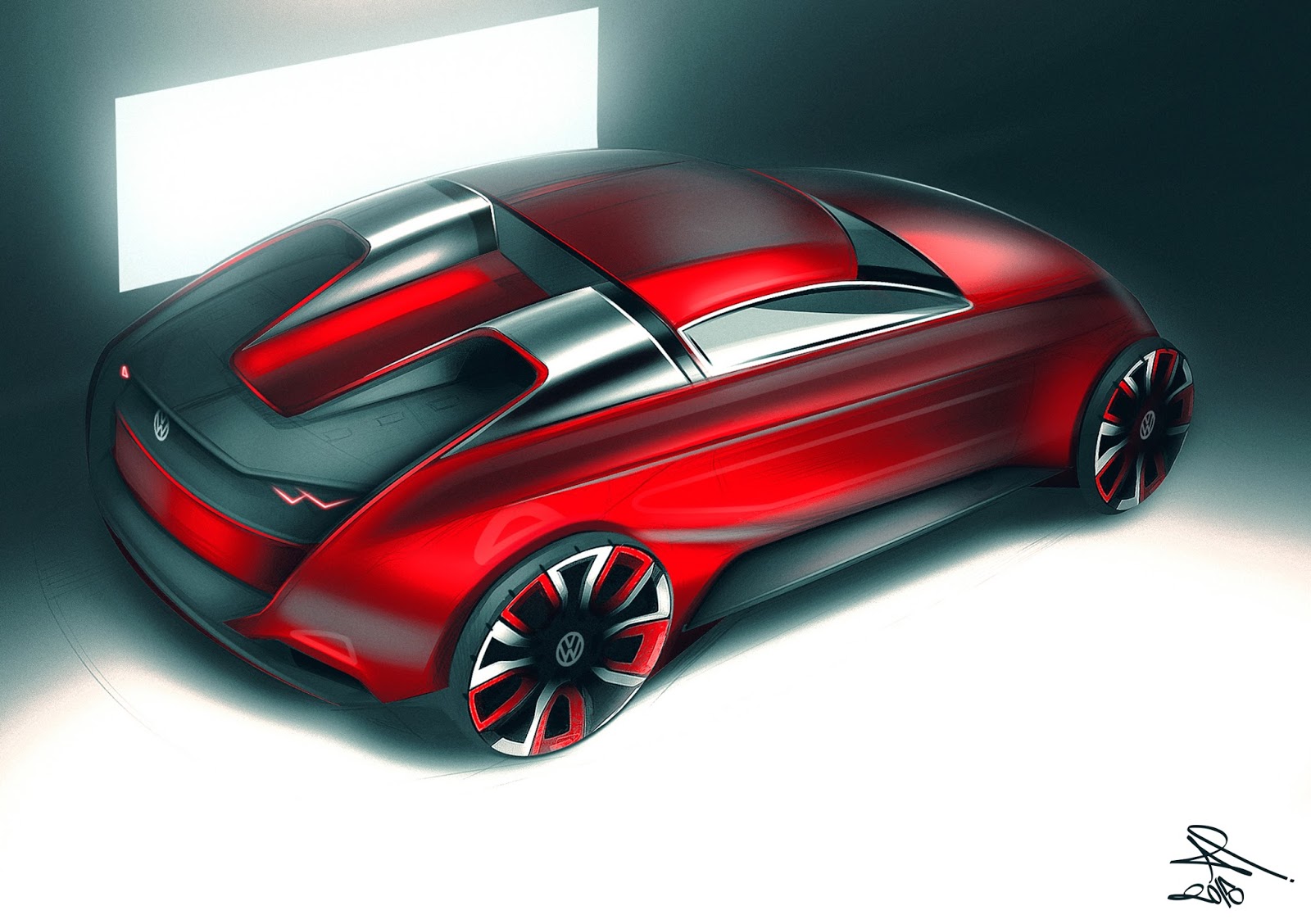 C-M-&Art's Blog: VW Speedster Top View