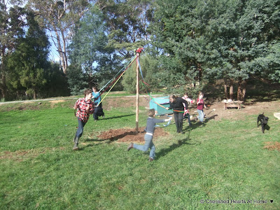 Cherished Hearts At Home: Making a Maypole and how we celebrate...tutorial