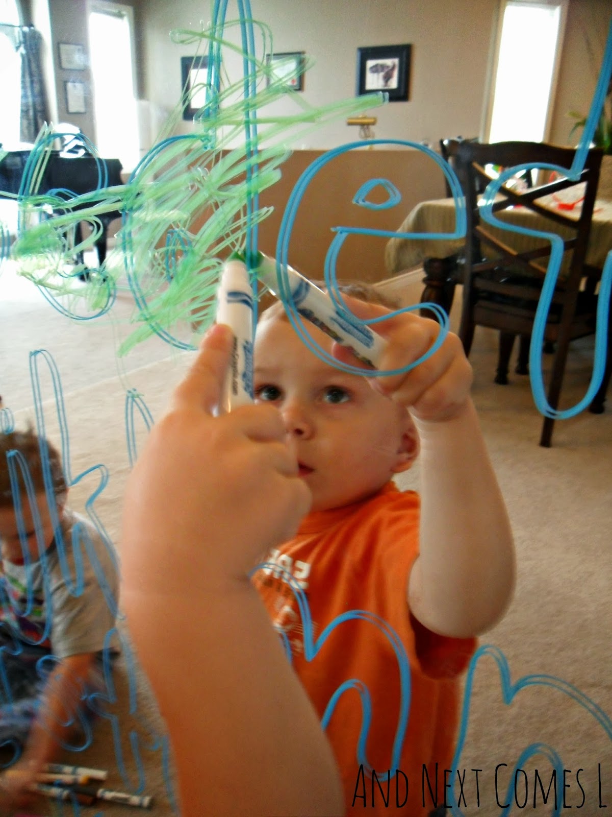 Tracing Letters on Mirrors with Window Markers | And Next Comes L ...