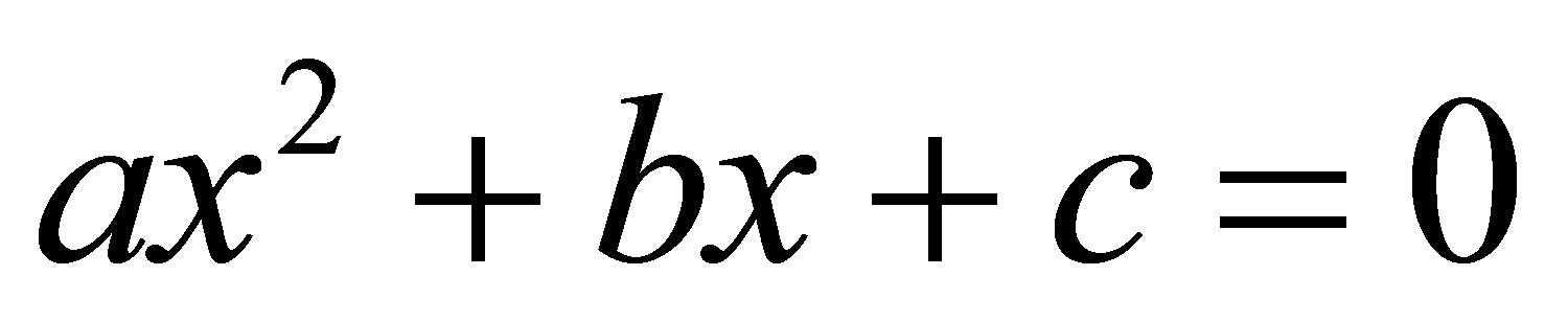 Definición de ecuación de segundo grado