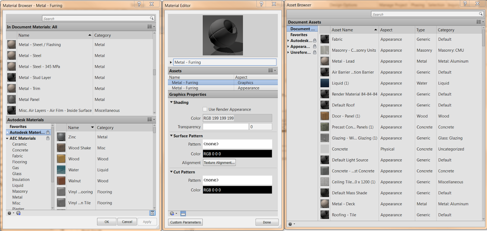 REVIT Rocks !: REVIT 2014 Materials Dialog Box has saved the world