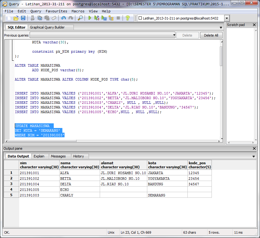 Anisa Nur Sa'ban: SQL (Sructured Query Language) DML lanjutan