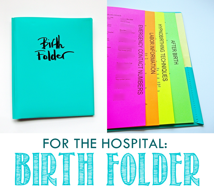 Bright Sycamore: Creating a Birth Folder