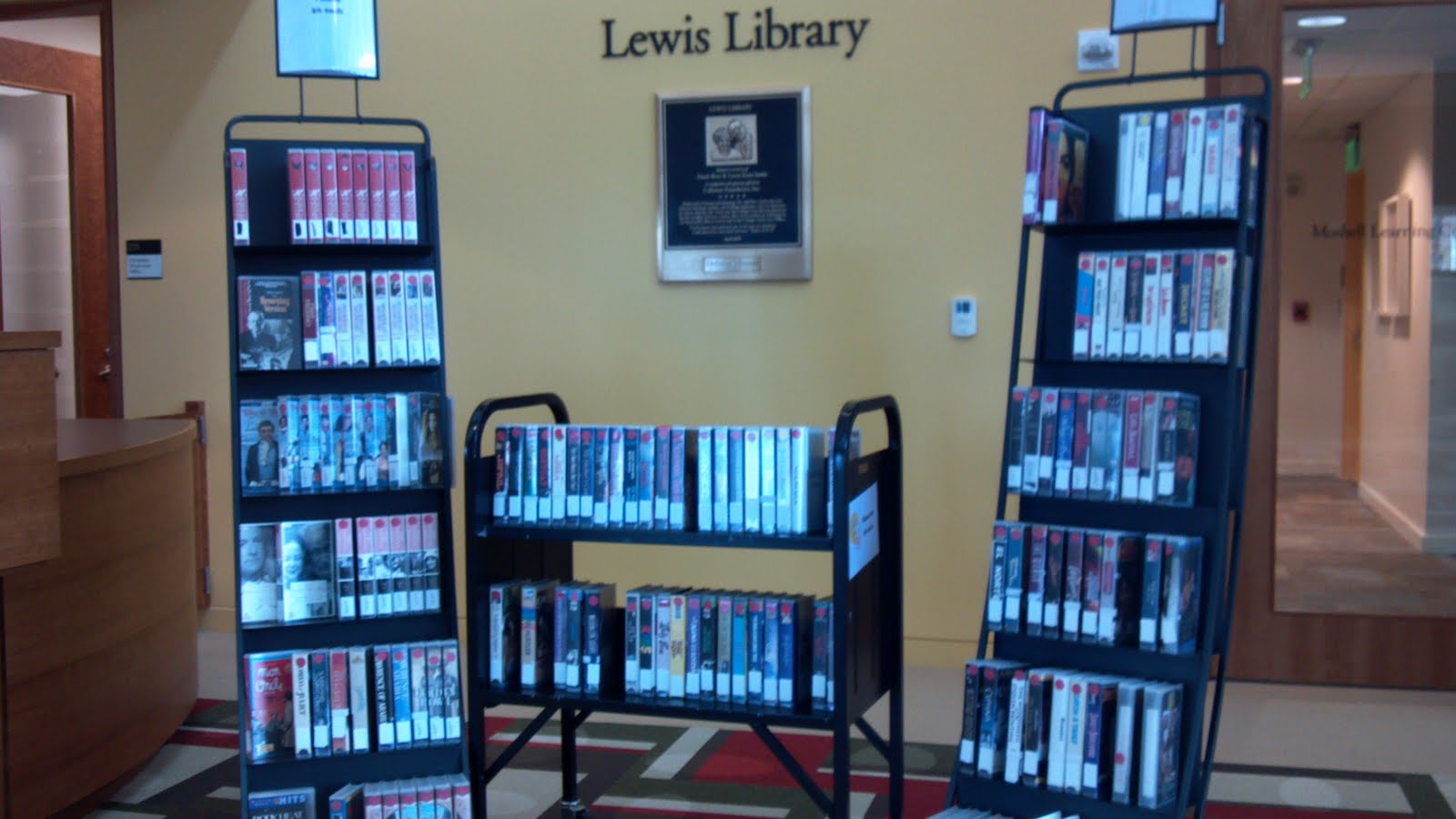 Frank and Laura Lewis Library Blog: VHS Sale at Lewis Library