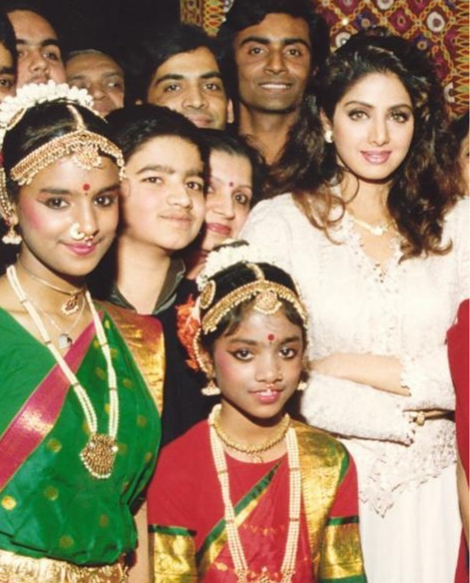 Sridevi: Sridevi with fans in the 90s