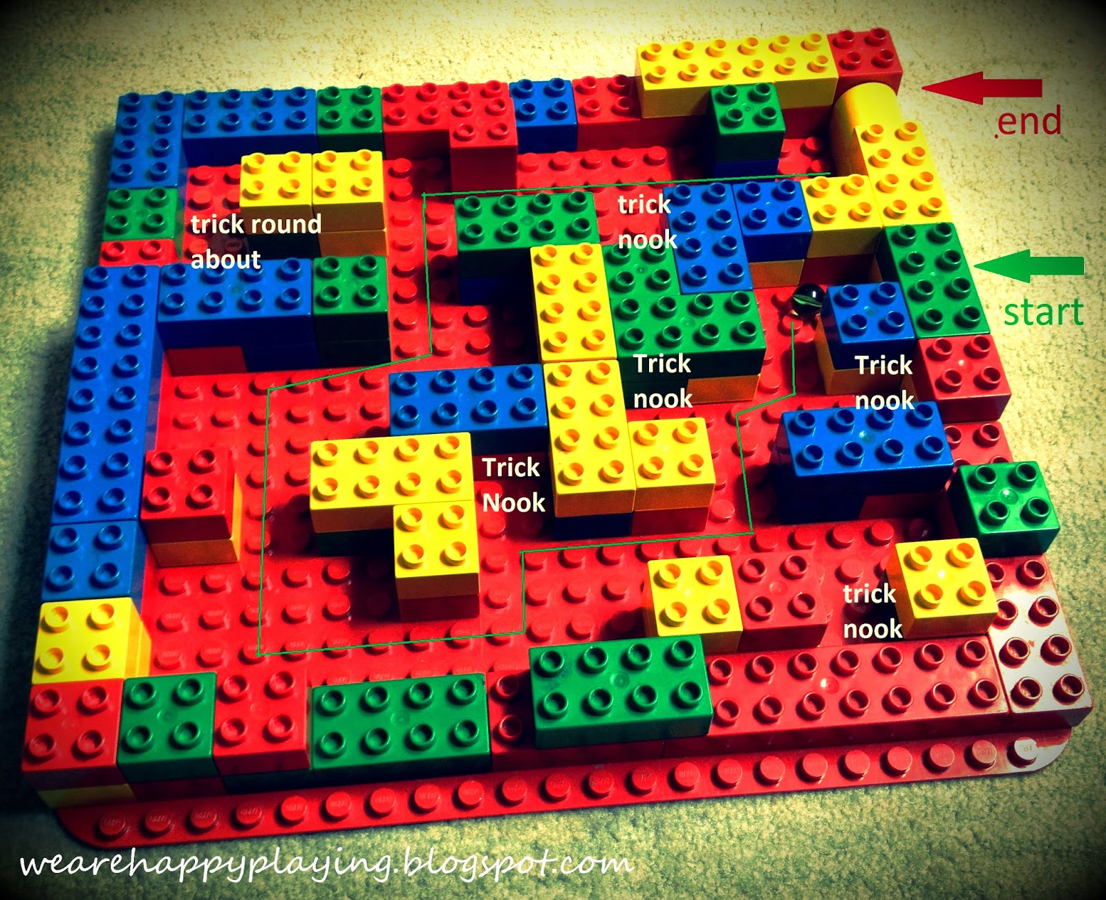 We are Happy Playing: How to build a Duplo Marble Maze